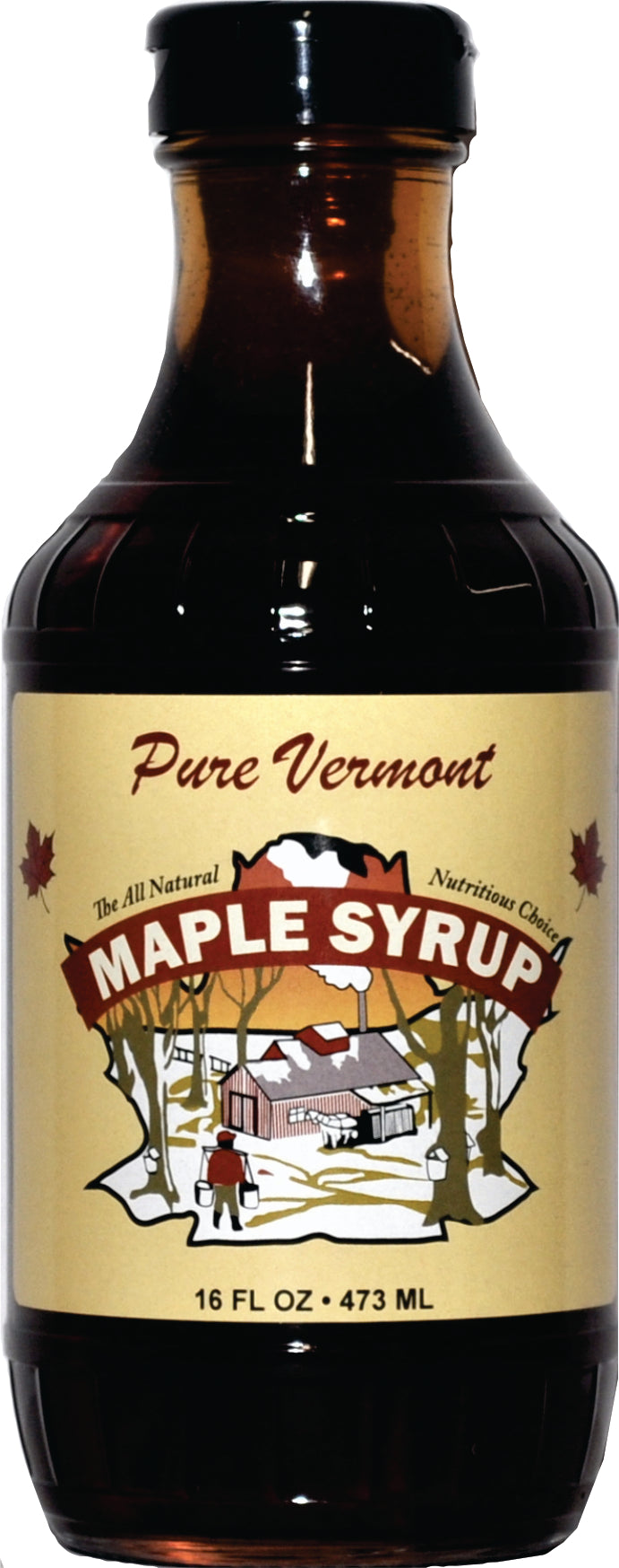 Pint (16oz.) - Glass Bottle of Pure Vermont Maple Syrup – Gillilan ...
